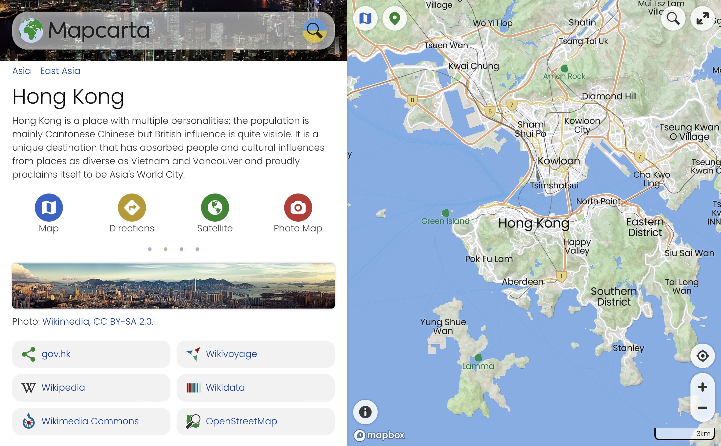 Mapcarta builds with Mapbox